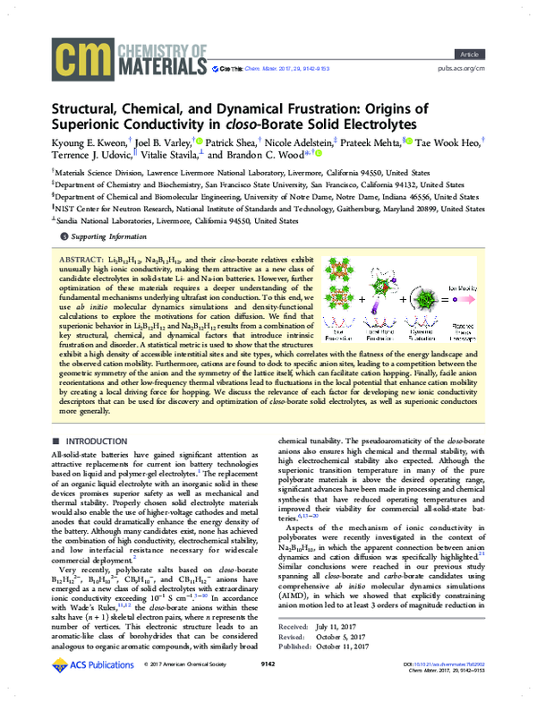 (PDF) Structural, Chemical, and Dynamical Frustration: Origins of ...