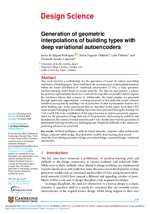 (PDF) Generation of geometric interpolations of building types with ...