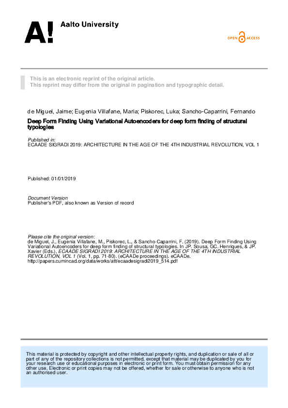 Pdf Deep Form Finding Using Variational Autoencoders For Deep Form Finding Of Structural