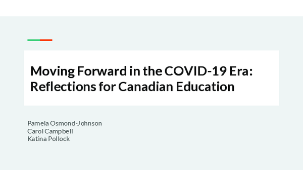 (PDF) Moving Forward in the COVID-19 Era: Reflections for Canadian ...
