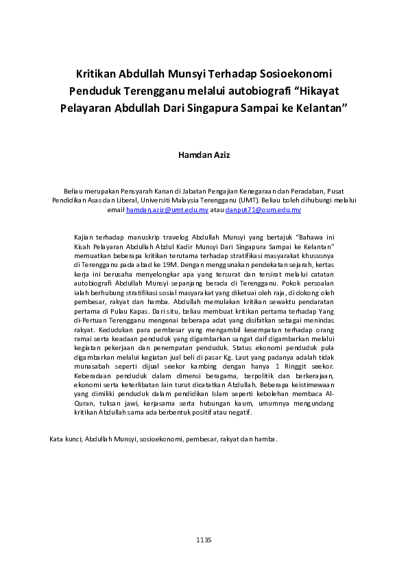 (PDF) Kritikan Abdullah Munsyi terhadap sosioekonomipenduduk Terengganu ...