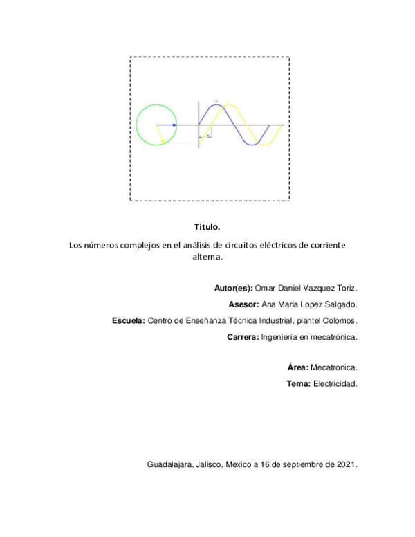 Pdf Los Números Complejos En El Análisis De Circuitos Eléctricos De