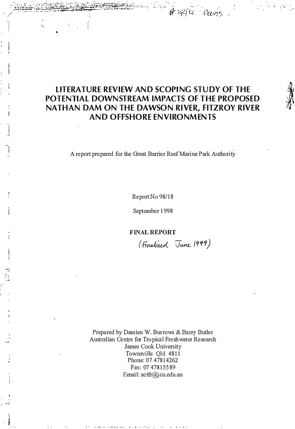 (PDF) Literature review and scoping study of the potential downstream ...