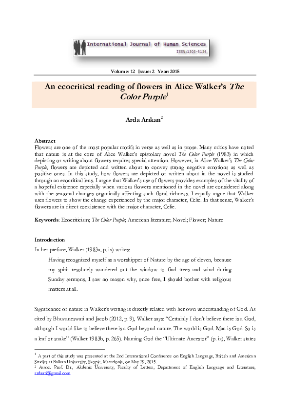 The Flowers By Alice Walker Pdf | Best Flower Site