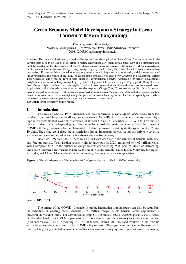 (PDF) Green Economy Model Development Strategy in Cocoa Tourism Village ...