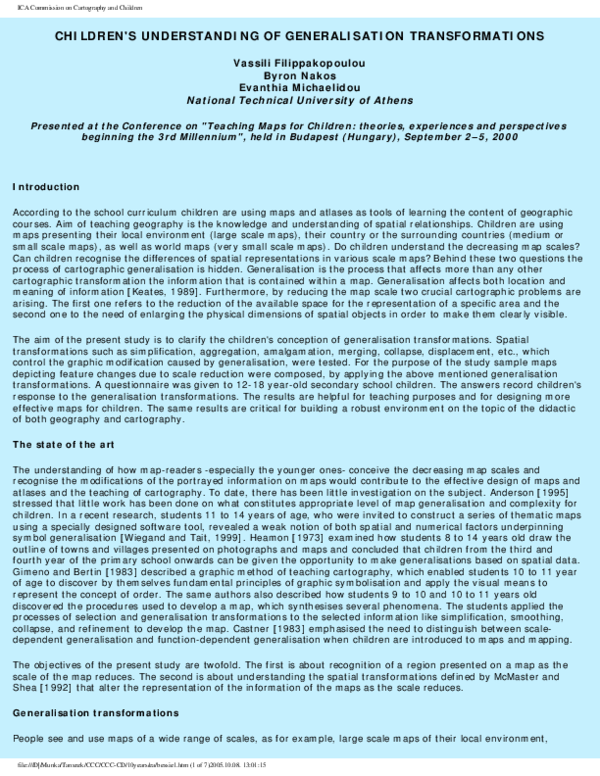 (PDF) Children's understanding of generalisation transformations