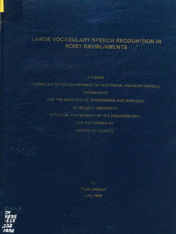 (PDF) Robust Speech Recognition in Noisy Settings