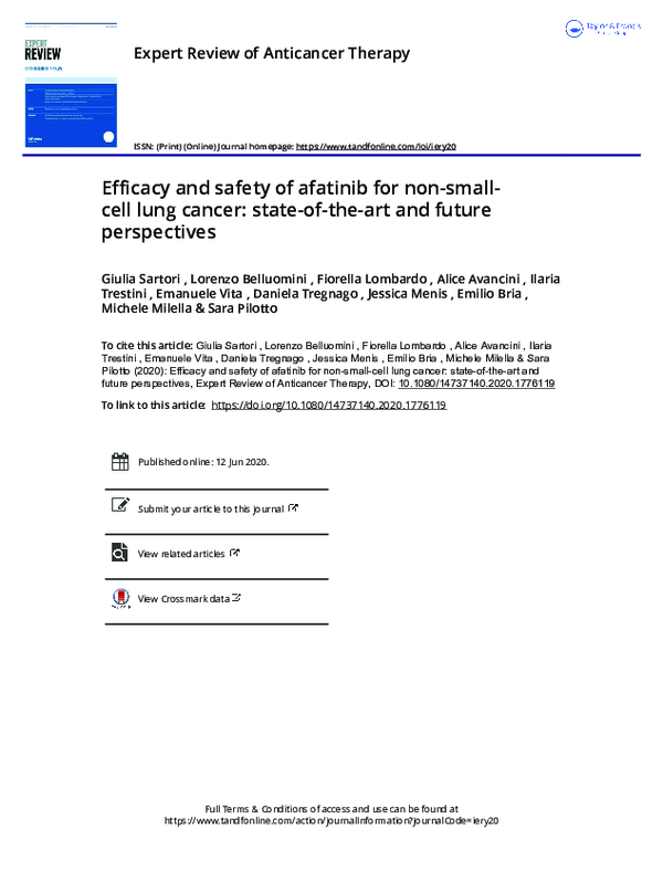 (PDF) Efficacy and safety of afatinib for non-small-cell lung cancer ...