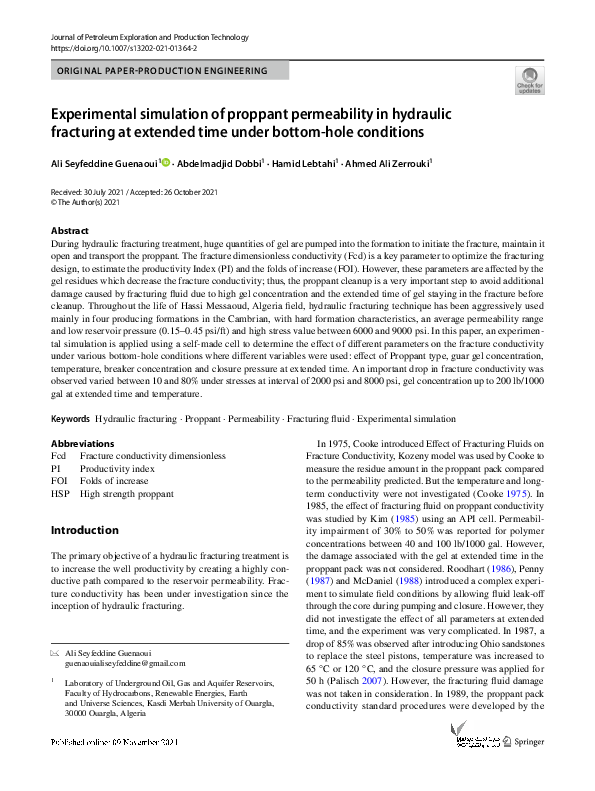 (PDF) Fracture penetration and proppant transport in gas- and foam ...