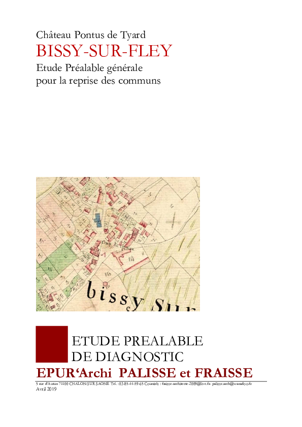 (PDF) Etude préalable pour la restauration du château de Pontus de ...
