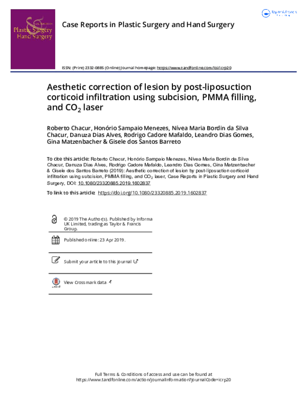 (PDF) Aesthetic correction of lesion by post-liposuction corticoid ...