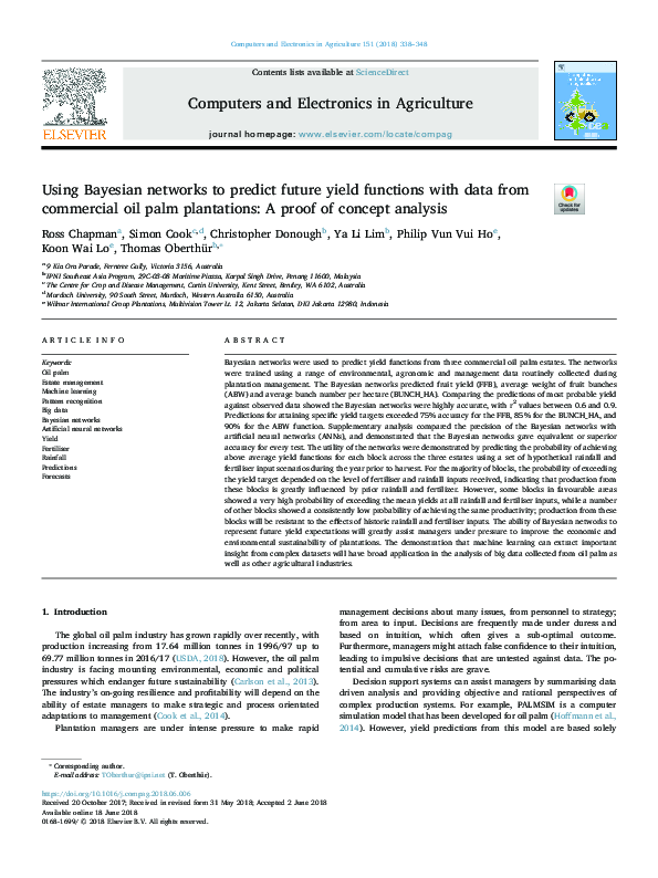 (PDF) Using Bayesian networks to predict future yield functions with data from commercial oil ...