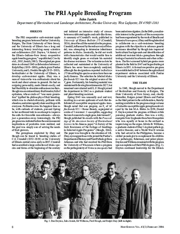 (PDF) The PRI Apple Breeding Program