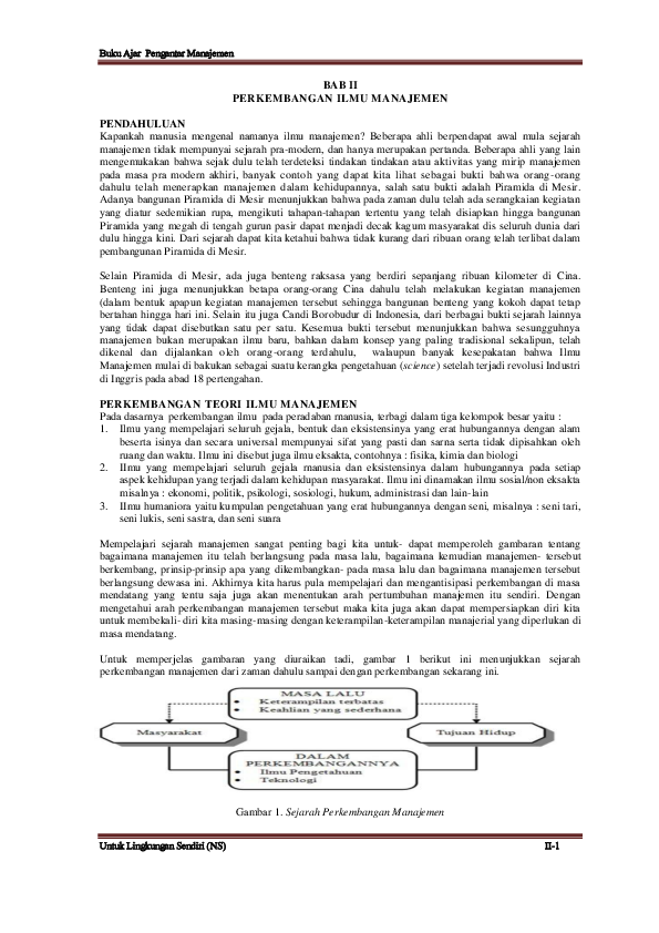 (PDF) Buku Ajar Pengantar Manajemen