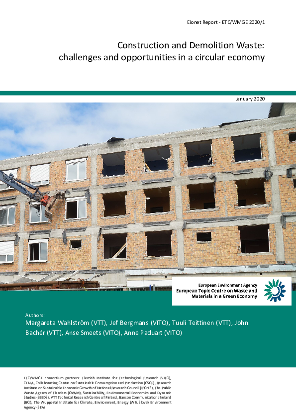 (PDF) Construction and Demolition Waste: challenges and opportunities ...