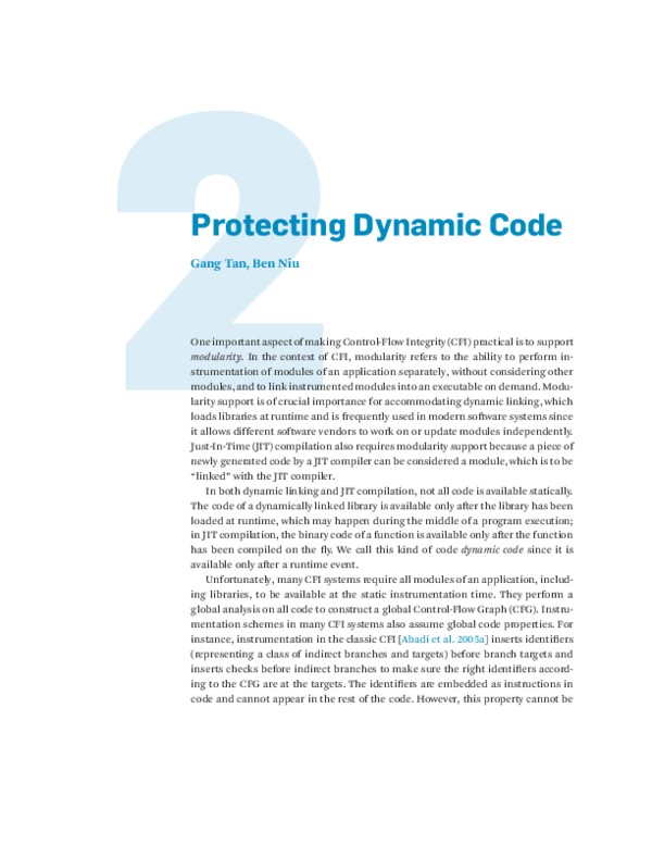 (PDF) The Continuing Arms Race: Code-Reuse Attacks and Defenses