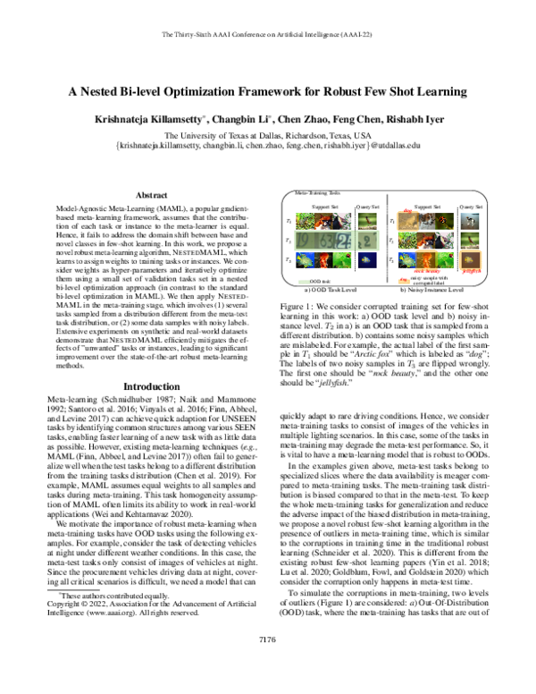 Pdf A Nested Bi Level Optimization Framework For Robust Few Shot