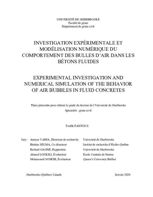 (PDF) Experimental investigation and numerical simulation of the ...