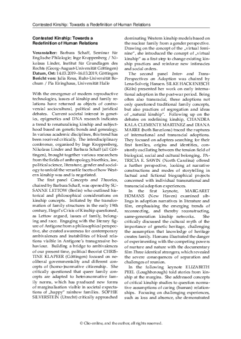 (PDF) Contested Kinship: Towards a Redefinition of Human Relations ...