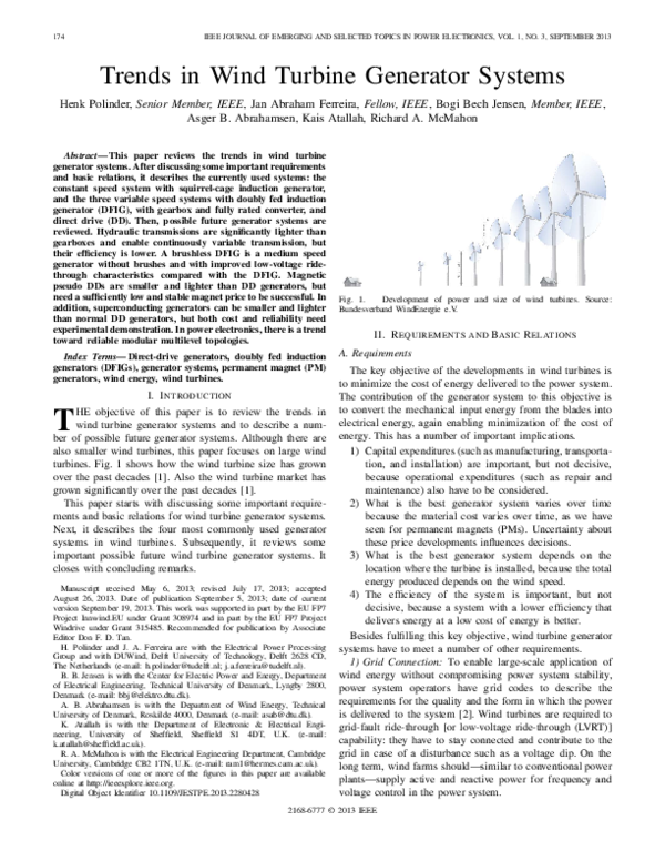 (PDF) Trends in Wind Turbine Generator Systems