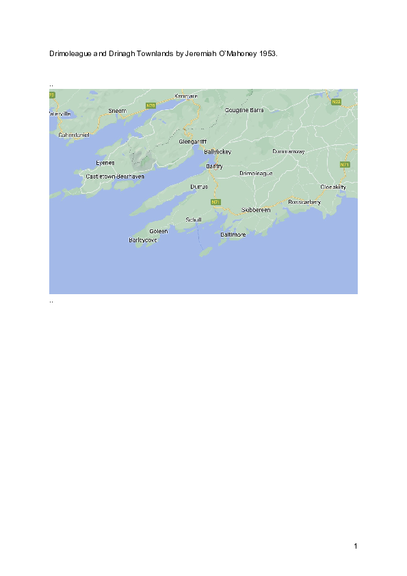 (DOC) Drimoleague and Drinagh Townlands by Jeremiah O’Mahoney