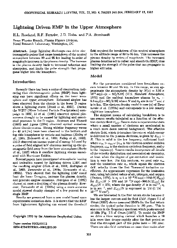 (PDF) Lightning driven EMP in the upper atmosphere | Joe Huba ...