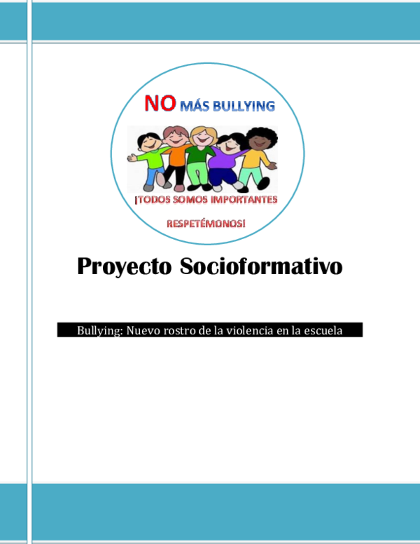 (PDF) PROYECTO BULLYING