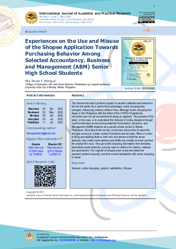 (PDF) Experiences on the Use and Misuse of the Shopee Application ...