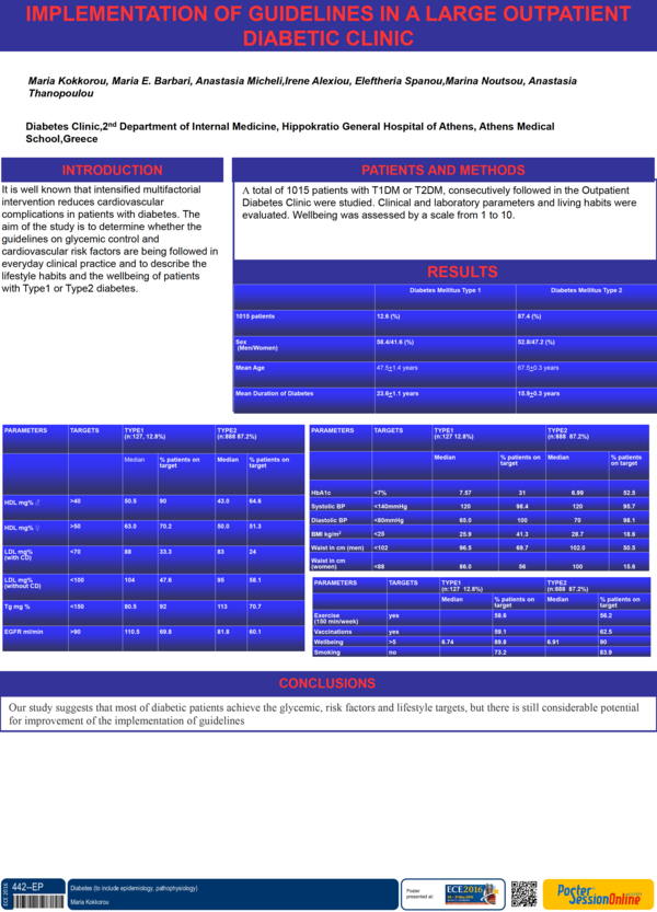 (PDF) Implementation of guidelines in a large outpatient Diabetes ...