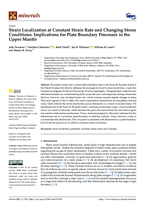 (PDF) Strain Localization at Constant Strain Rate and Changing Stress ...