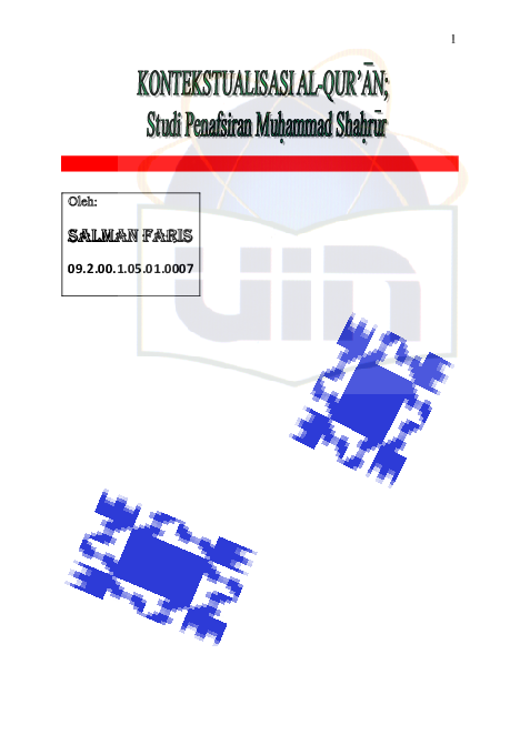 (PDF) Kontektualisasi al-qur'an Muhammad Shahrur
