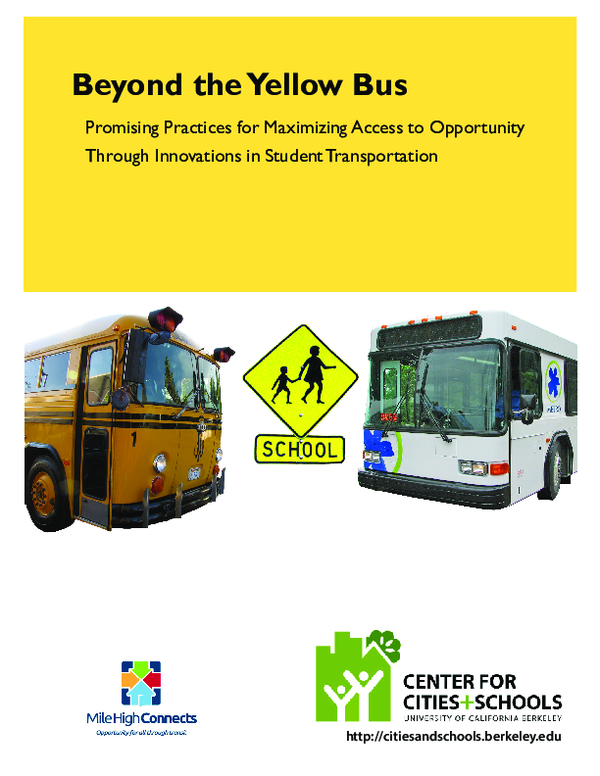 (PDF) Innovative Student Transportation to Bridge Opportunity Gaps