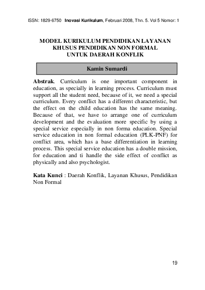 (PDF) Model Kurikulum Pendidikan Layanan Khusus Pendidikan Non Formal ...