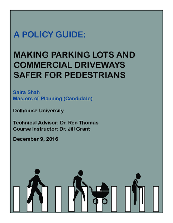 (PDF) A Policy Guide: Making Parking Lots and Commercial Driveways ...