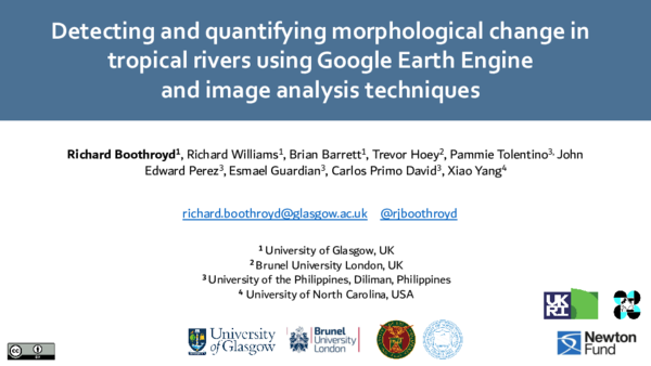 (PDF) Detecting and quantifying morphological change in tropical rivers ... (PDF) Detecting and quantifying morphological change in tropical rivers ...