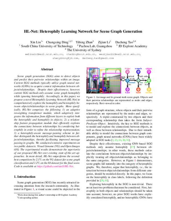 (PDF) HL-Net: Heterophily Learning Network for Scene Graph Generation