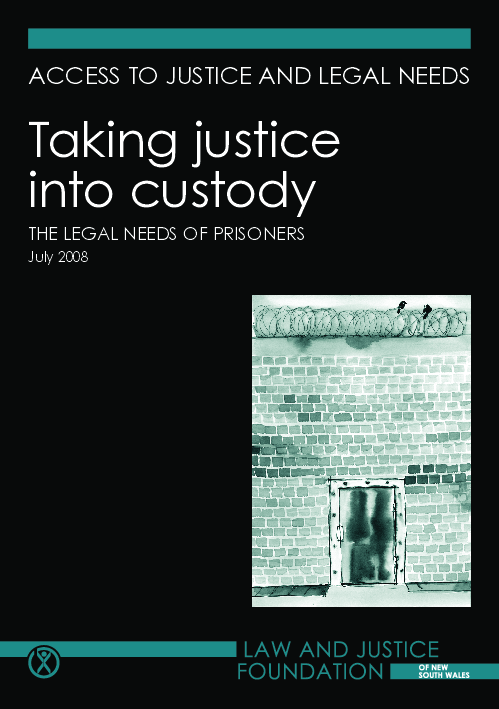 (PDF) LAW AND JUSTICE FOUNDATION OF NEW SOUTH WALES ACCESS TO JUSTICE ...