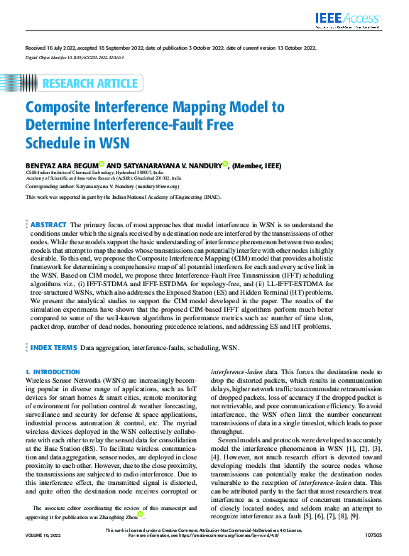 Pdf Composite Interference Mapping Model To Determine Interference