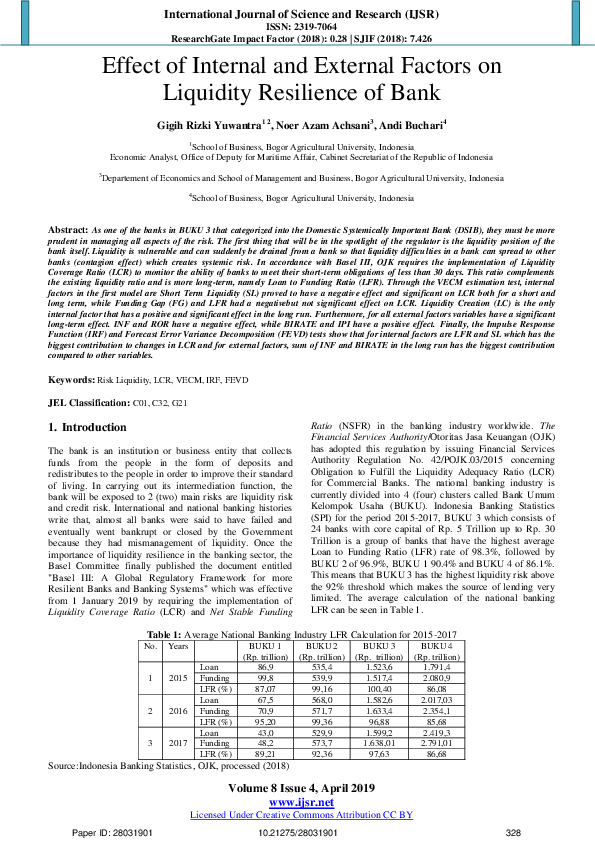 (PDF) Effect of Internal and External Factors on Liquidity Resilience ...