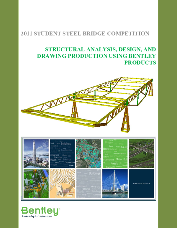 (PDF) AISC/ASCE STUDENT STEEL BRIDGE COMPETITION -2011 ANALYSIS, DESIGN ...