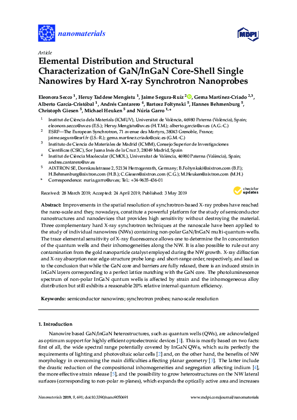 (PDF) Elemental Distribution and Structural Characterization of GaN ...
