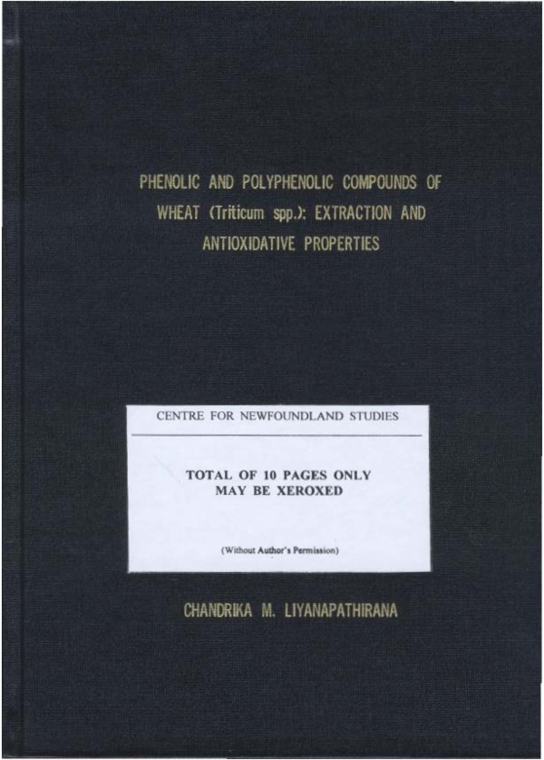 Pdf Phenolic And Polyphenolic Compounds Of Wheat Triticum Spp