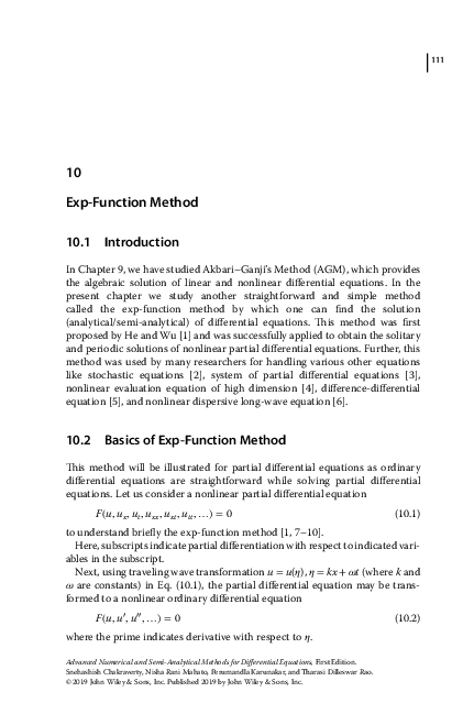 (PDF) Advanced Numerical and Semi‐Analytical Methods for Differential Equations