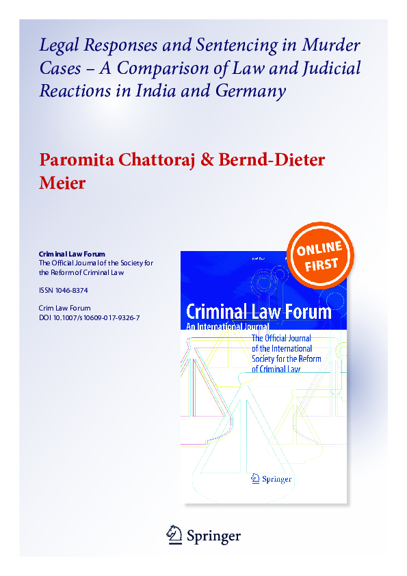 (PDF) Criminal Law Forum The Official Journal of the Society for the ...