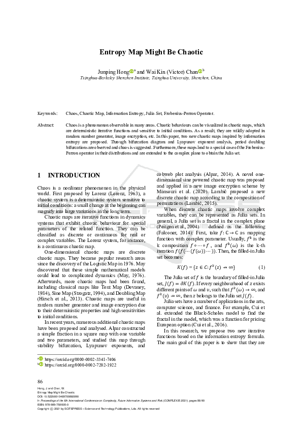(PDF) Entropy Map Might Be Chaotic