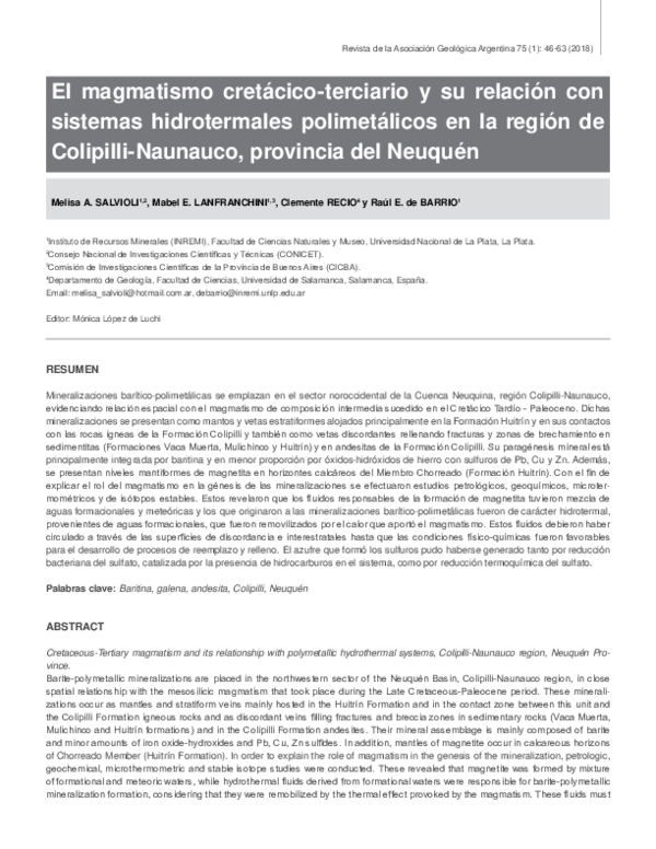 (PDF) Cretaceous-tertiary magmatism and its relationship with ...