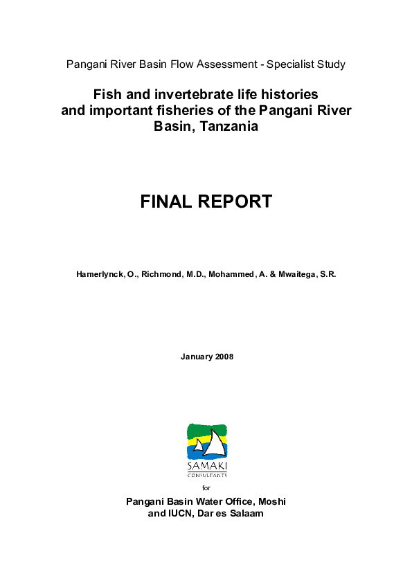 (PDF) Fish and invertebrate life histories and important fisheries of ...