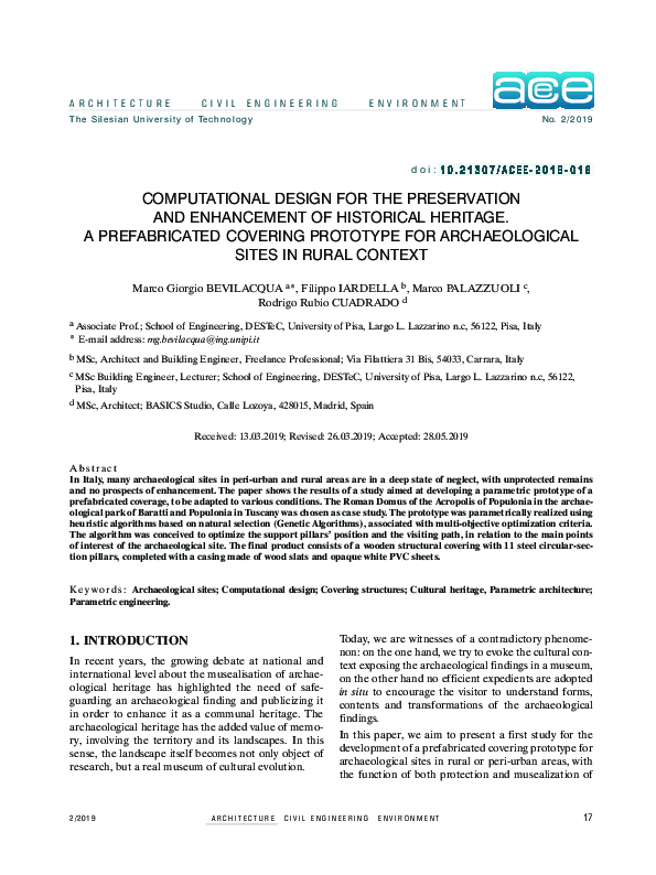Pdf Computational Design For The Preservation And Enhancement Of