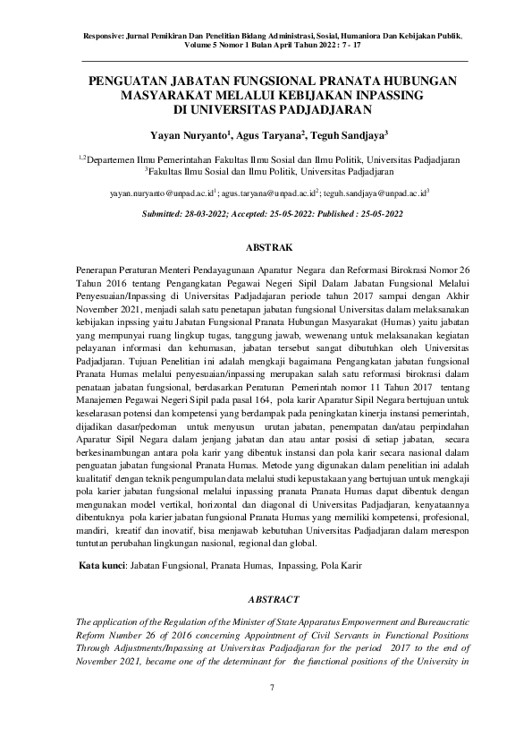 (PDF) Penguatan Jabatan Fungsional Pranata Hubungan Masyarakat Melalui ...