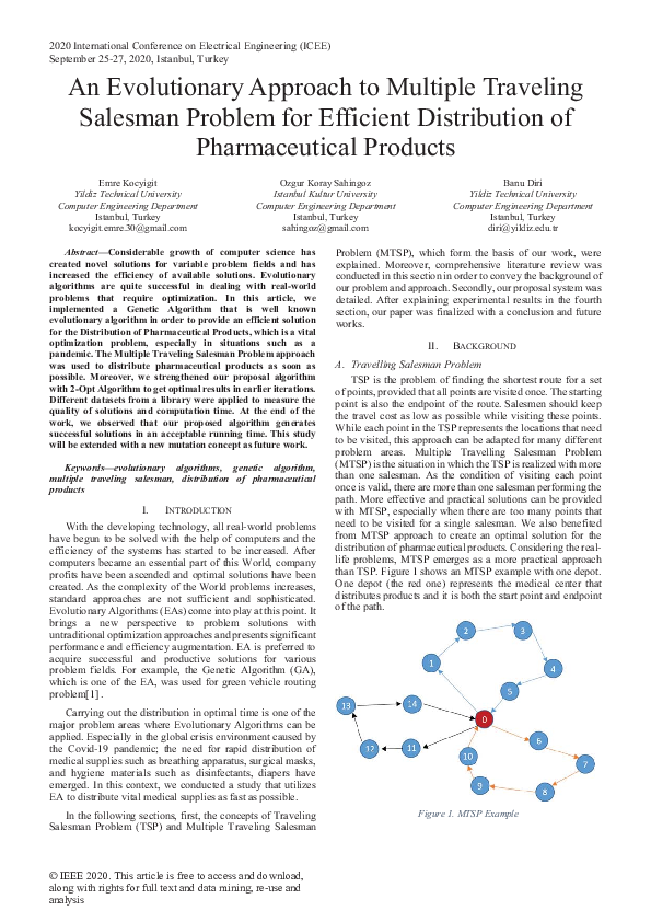 (PDF) An Evolutionary Approach to Multiple Traveling Salesman Problem ...